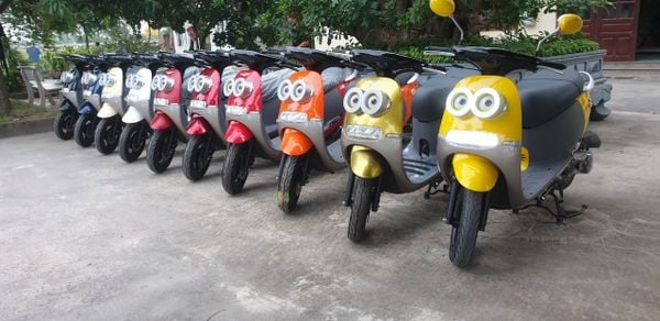Xe Máy Gogo 50cc Minion - Mẫu xe đáng yêu không cần bằng lái - Honda ...